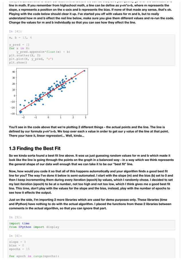 Chapter 1: Linear Regression | PDF