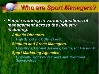 Unit 1 - Managing Sports Notes | PPT