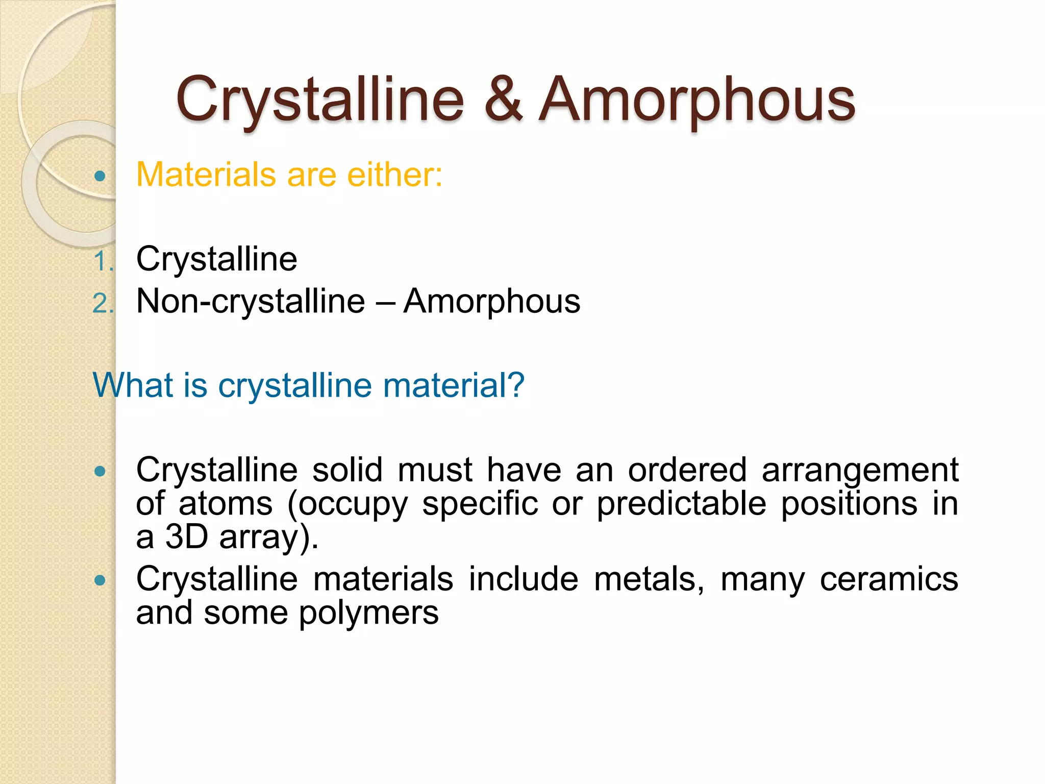 Chapter1 material structure and binary alloy system | PPTX
