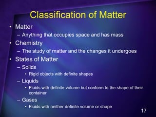 Chapter 1: Matter and Energy | PDF