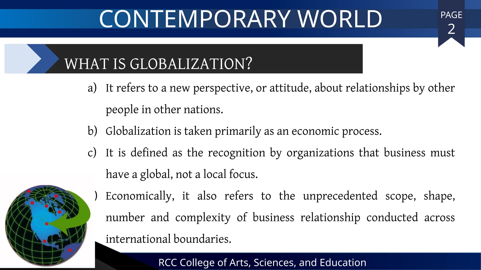 Chapter 1 Meaning of Globalization and Overview | PPT