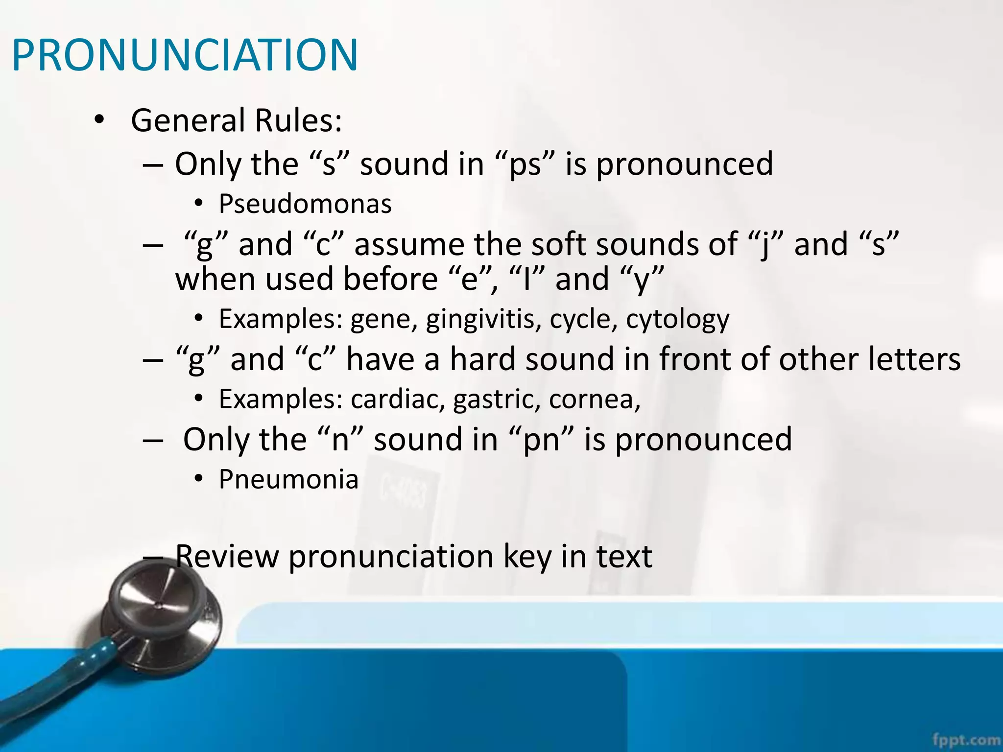 Chapter 1 medical terminology | PPTX
