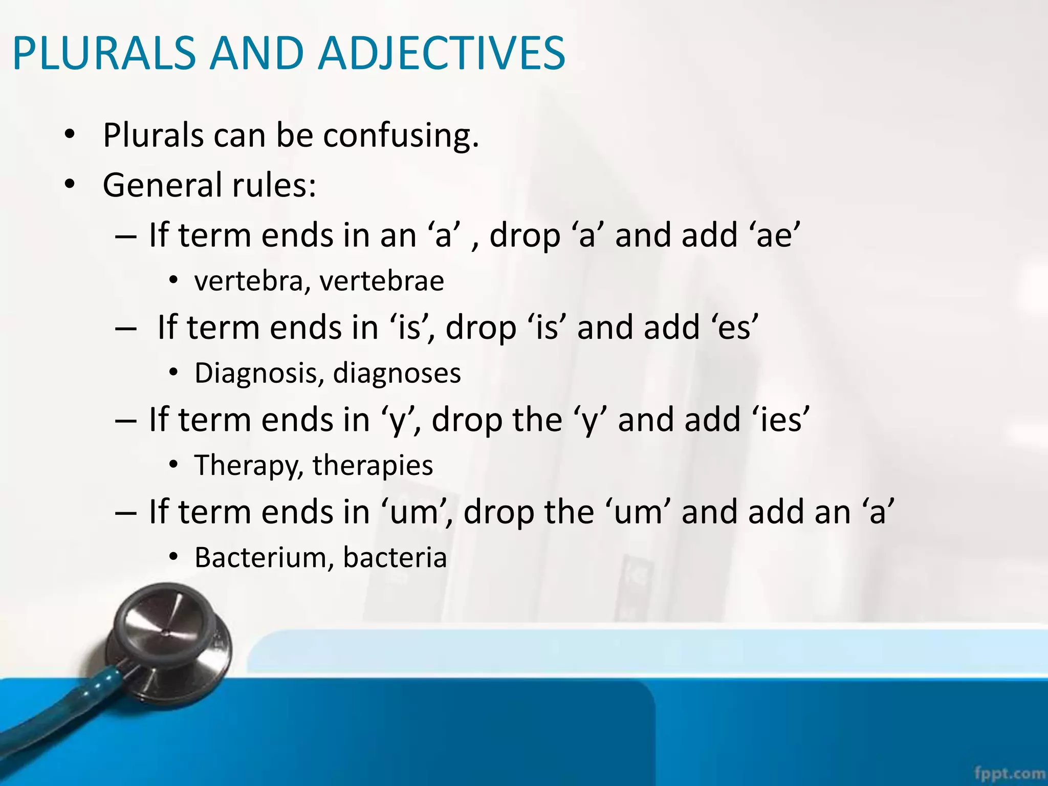 Chapter 1 medical terminology | PPTX