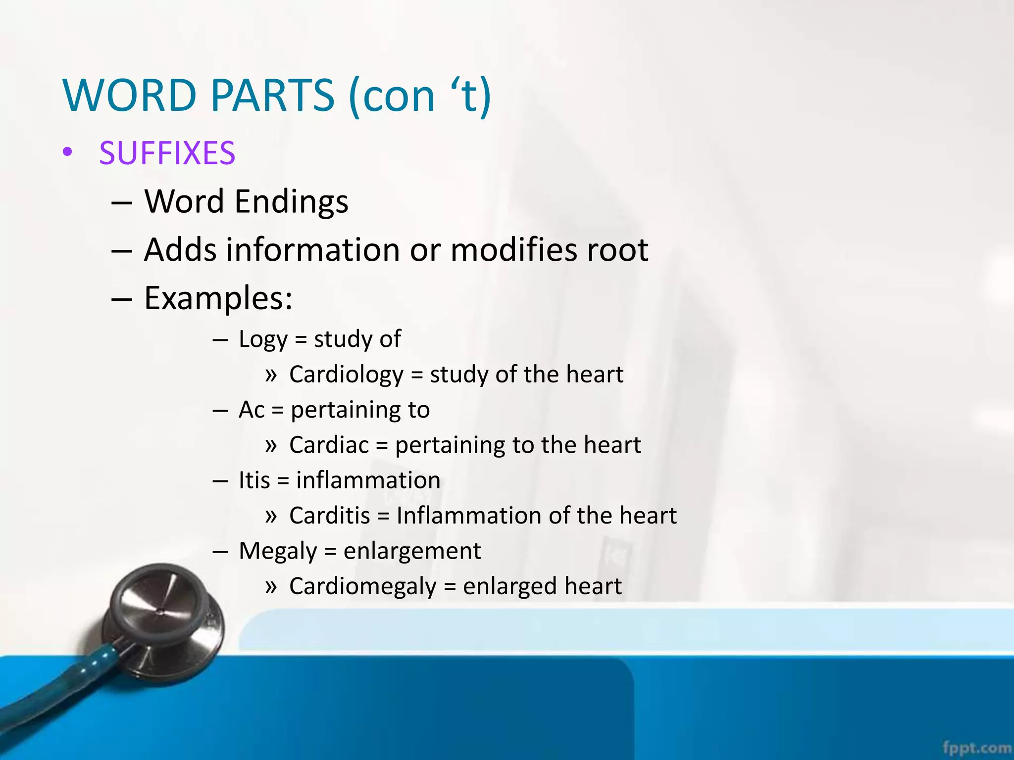 Chapter 1 medical terminology | PPTX