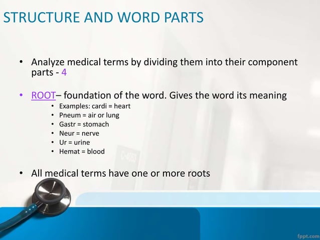 Chapter 1 medical terminology | PPTX