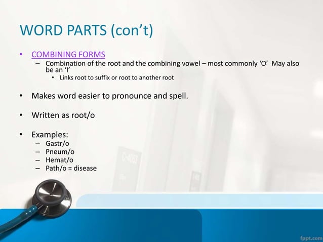 Chapter 1 medical terminology | PPTX