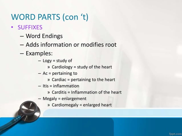 Chapter 1 medical terminology | PPTX