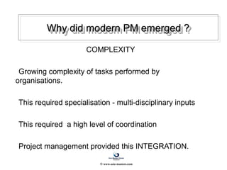 Modern Project Management - A Landscape | PPT