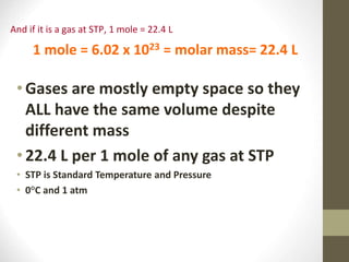 Chapter 1-mole concept.ppt | Chemistry | Science
