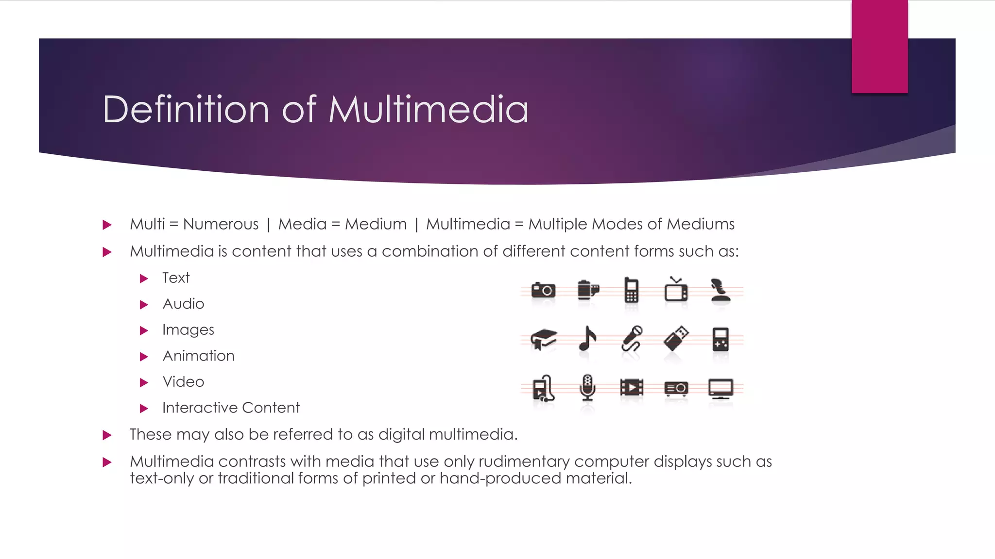 Chapter 1 - Multimedia Fundamentals | PDF