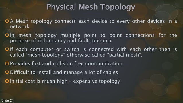 Chapter 1 - Network Topologies.pptx | Computer Networking | Computing