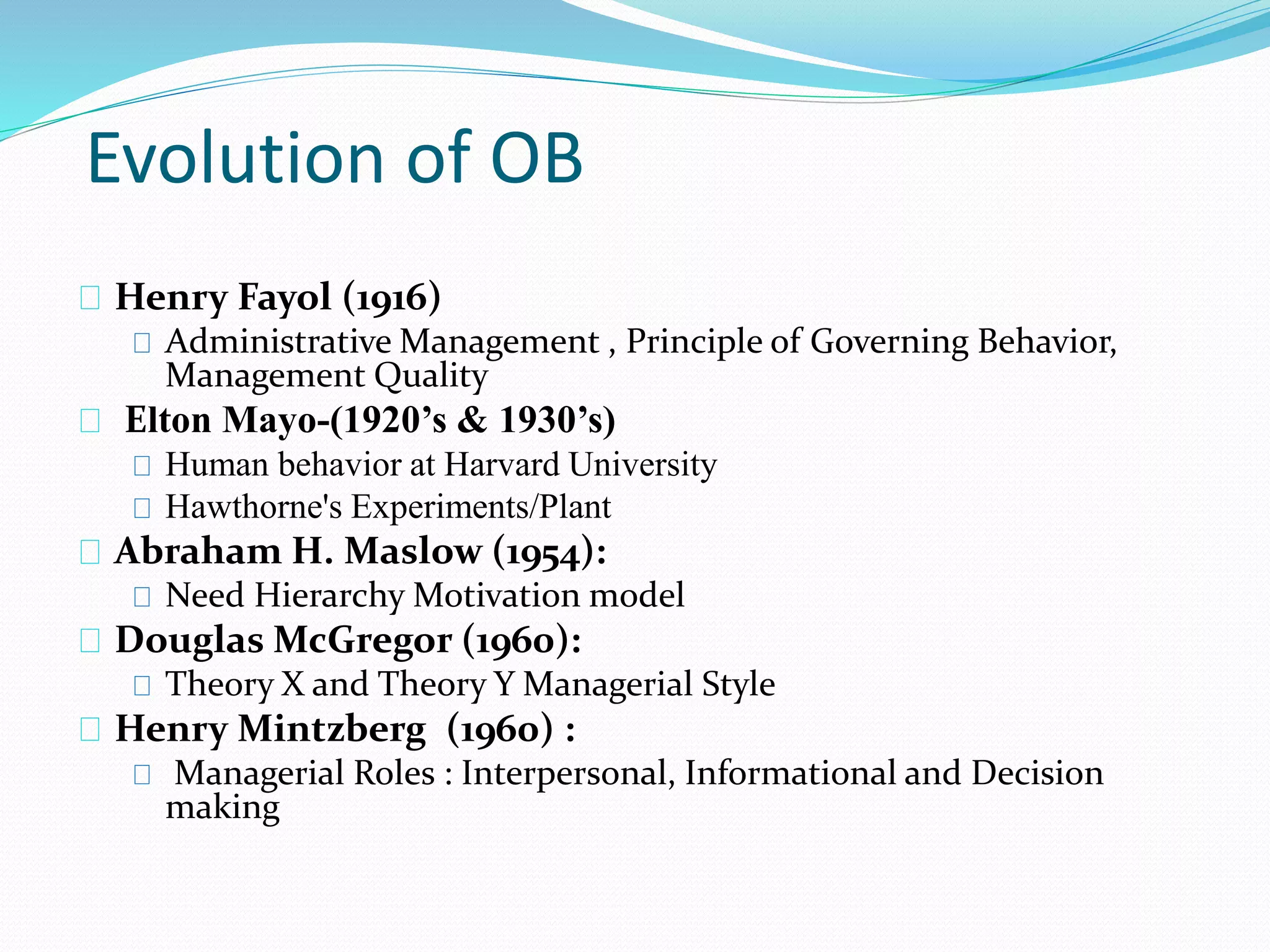 Chapter 1 Organizational Behaviour | PPTX