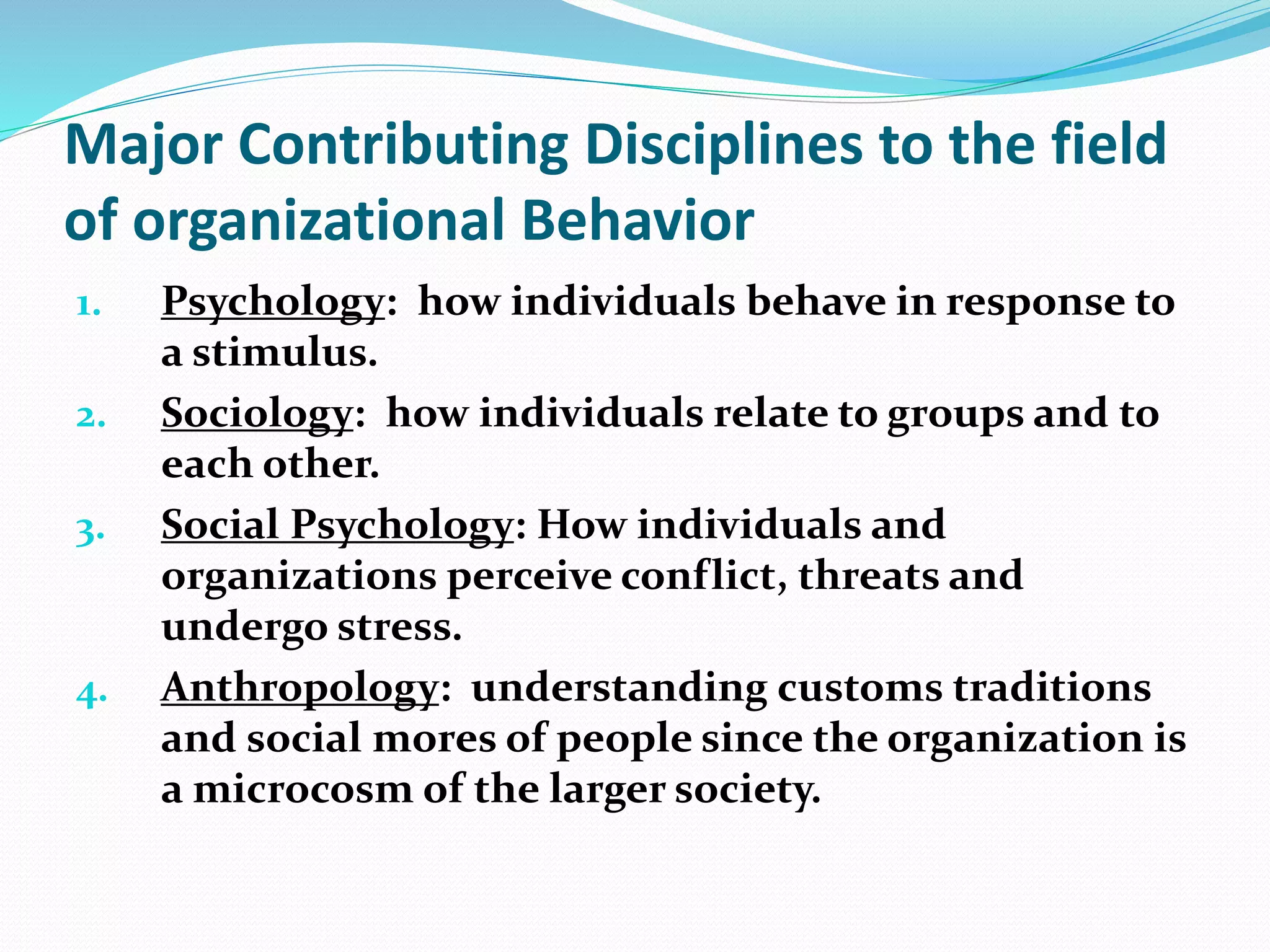Chapter 1 Organizational Behaviour | PPTX