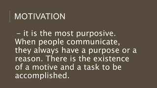 Chapter 1 on the nature of communication | PPTX