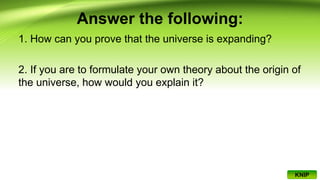 grade 11 Chapter 1 Origin of the Universe | PPTX | Space and Astronomy ...