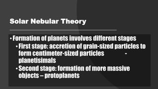 Origin of the Universe and the Solar System | PPTX