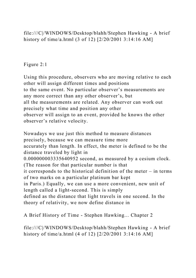 Chapter 1 - Our Picture of the UniverseChapter 2 - Space and.docx