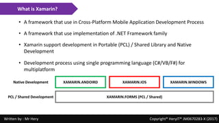 Overview to Xamarin : Understanding Xamarin Architecture | PPT