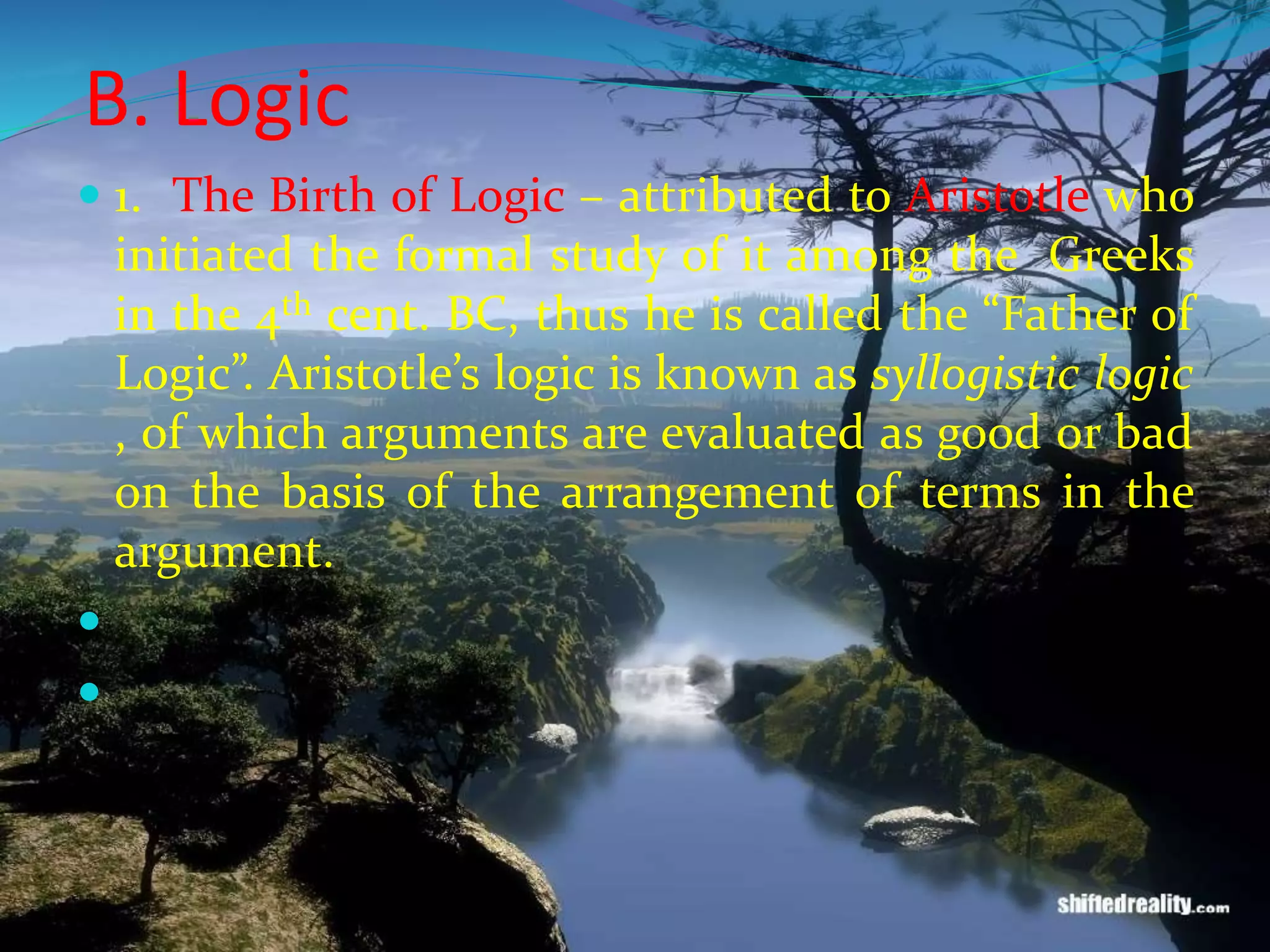 Chapter 1 philosophy and logic | PPTX