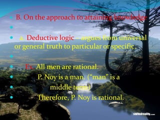 Chapter 1 philosophy and logic | PPTX