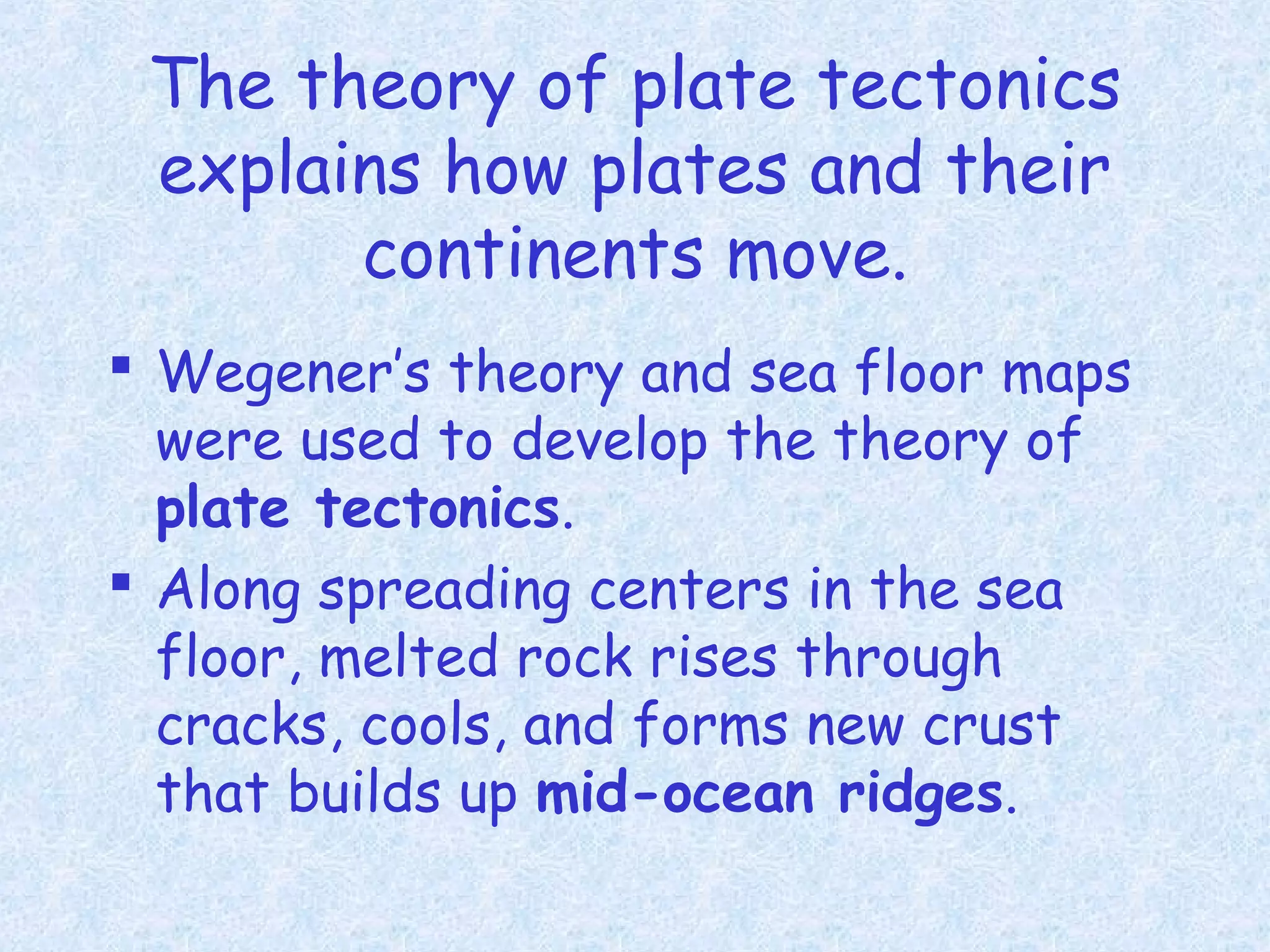 Chapter 1 Plate Tectonics Power Point | PPT