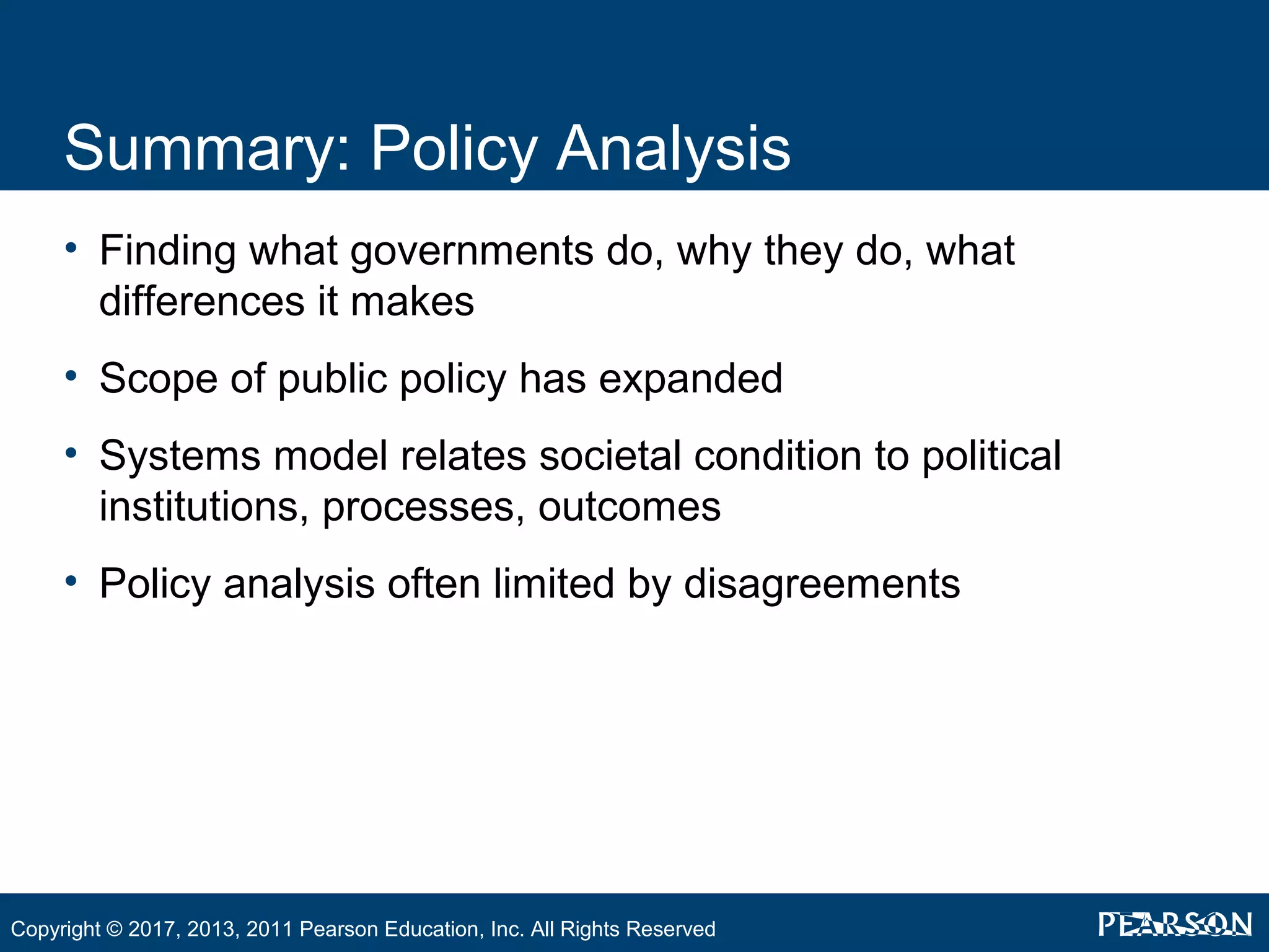 Chapter 1 policy analysis (Pols 3346-D82) | PPT