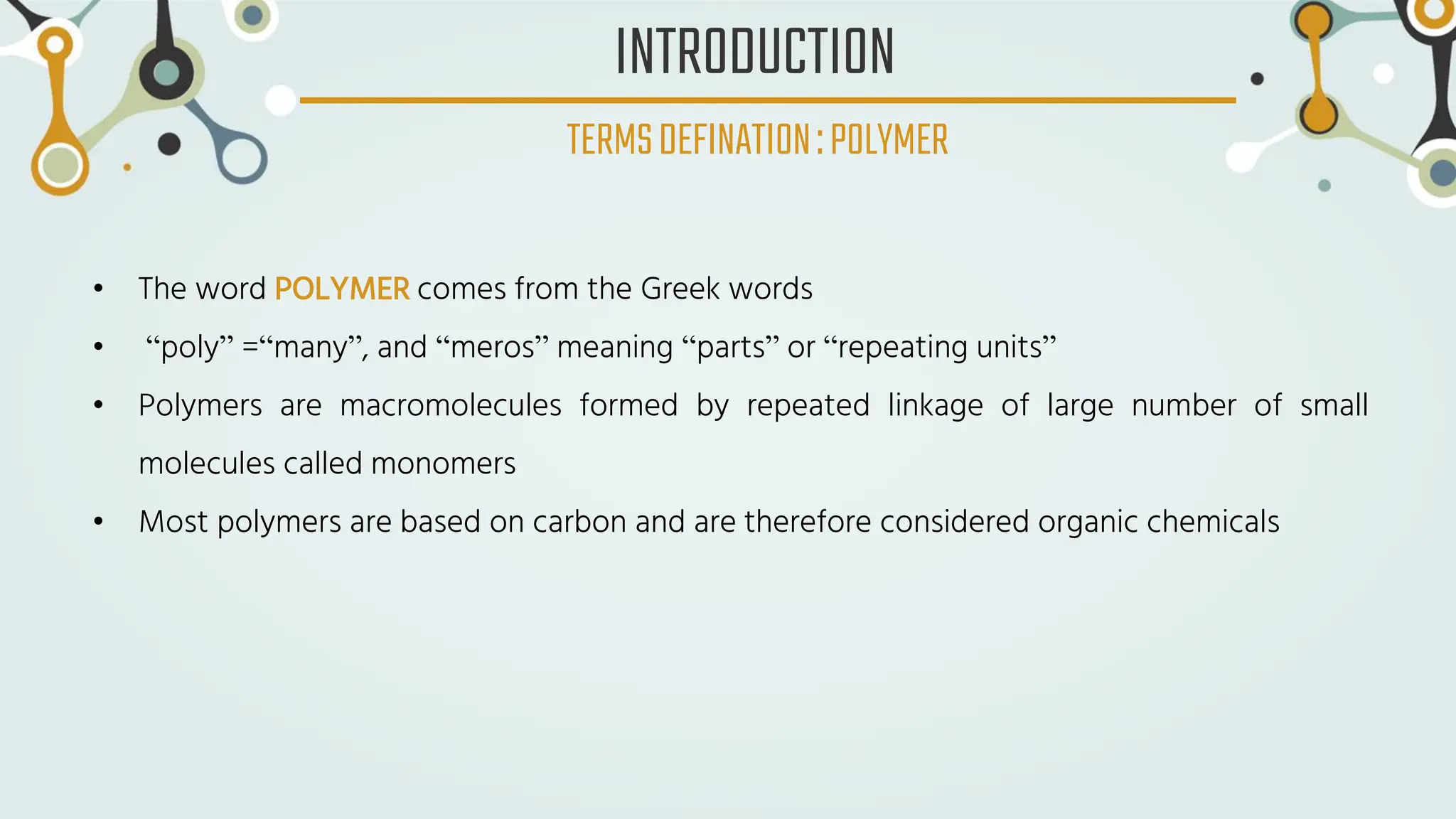 POLYMERIC MATERIALS: introduction to polymer | PDF