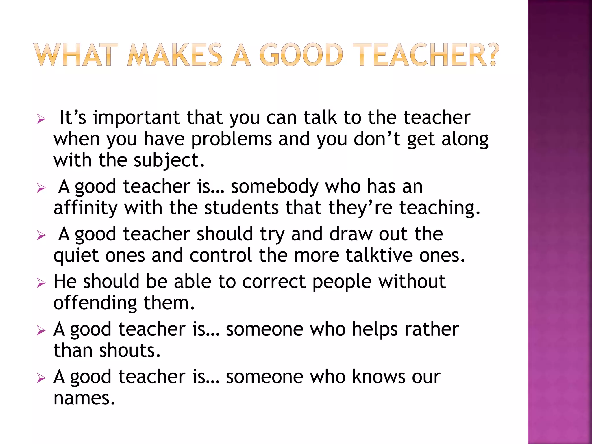 How to be a good teacher | PPTX