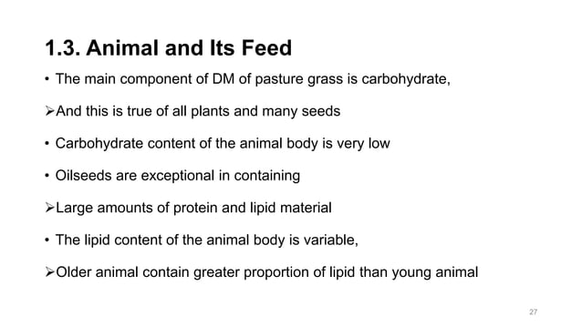 chapter 1-Principle Of Animal Nutrition.ppt | Chemistry | Science