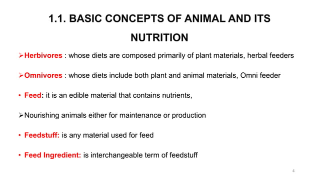 chapter 1-Principle Of Animal Nutrition.ppt | Chemistry | Science