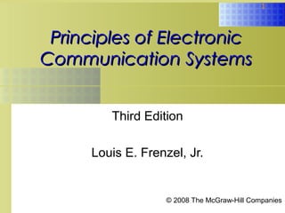 Principles Of Electronic Communication System | PPT