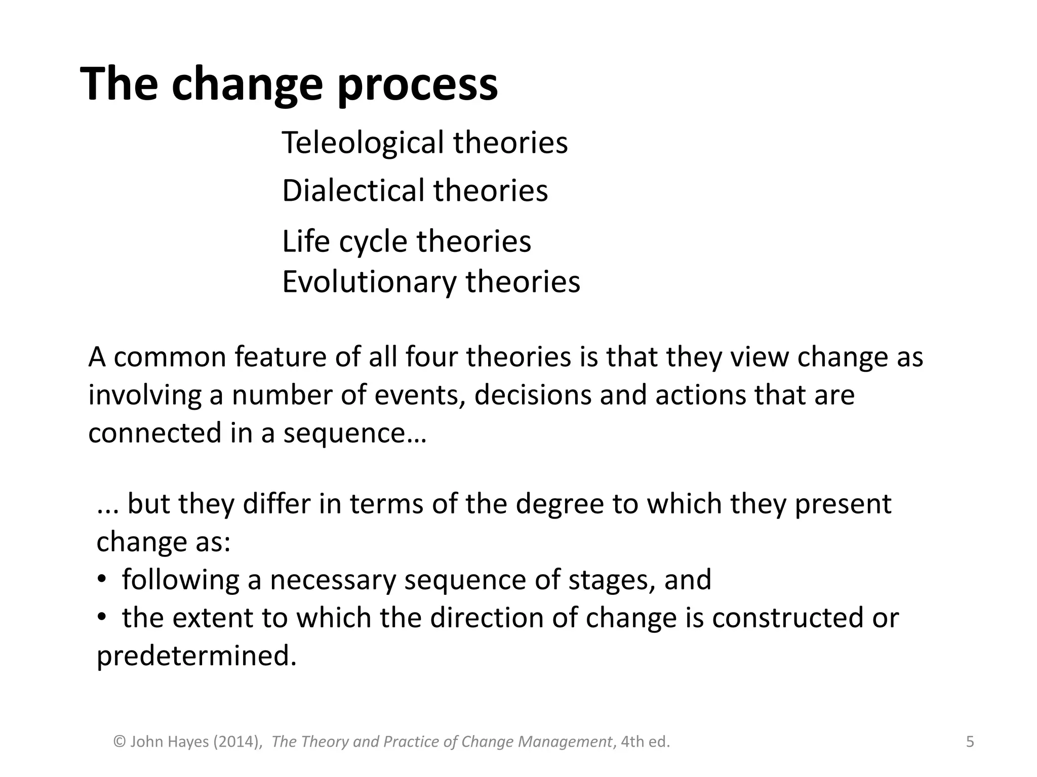 Chapter 1 - Process models of change part 1.pptx | Business | Business ...