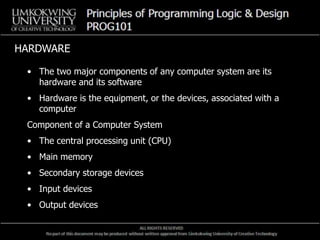 Chapter 1 - Prog101.ppt | Free Download