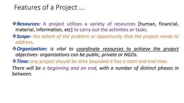 Chapter 1-Project Management power point pptx | PPT