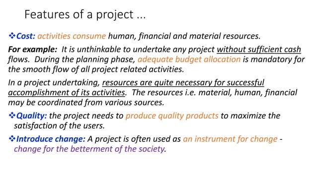 Chapter 1-Project Management power point pptx | PPT