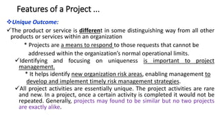 Chapter 1-Project Management power point pptx | PPT