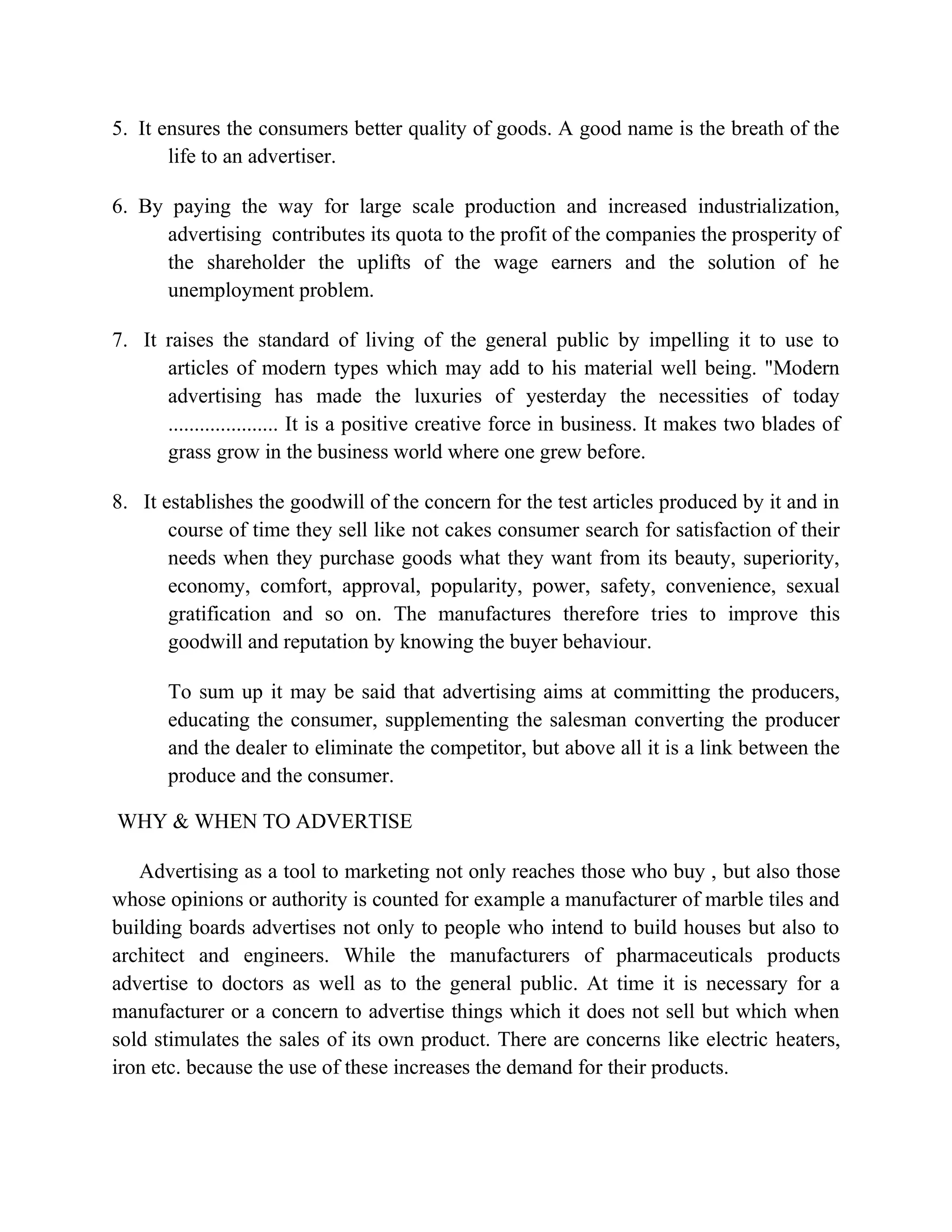 Project report on advertising effectiveness | DOCX