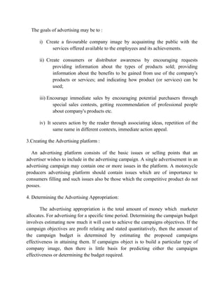 Project report on advertising effectiveness | DOCX