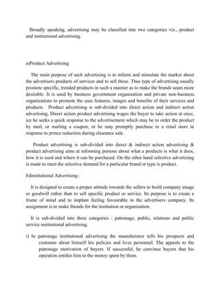 Project report on advertising effectiveness | DOCX