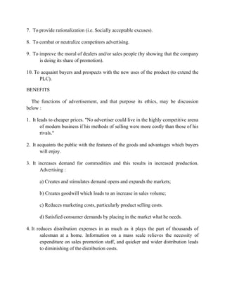 Project report on advertising effectiveness | DOCX