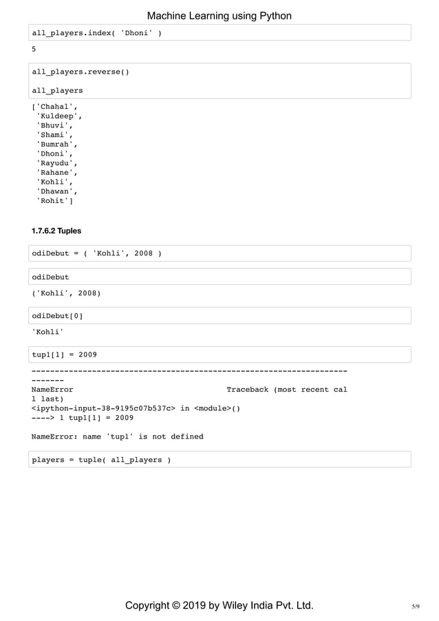 Chapter 1 python basics | PDF
