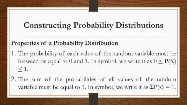 Chapter 1 random variables and probability distributions | PPTX