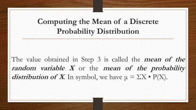 Chapter 1 random variables and probability distributions | PPTX