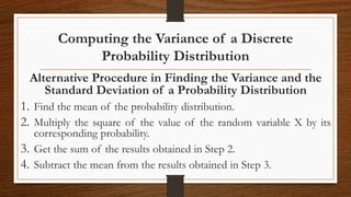 Chapter 1 random variables and probability distributions | PPTX