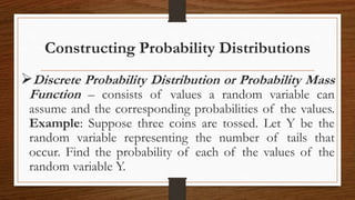 Chapter 1 random variables and probability distributions | PPTX