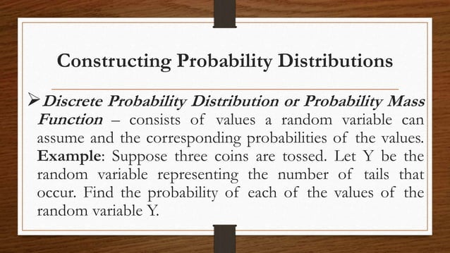 Chapter 1 random variables and probability distributions | PPTX