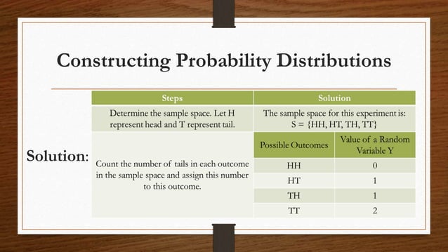 Chapter 1 random variables and probability distributions | PPTX