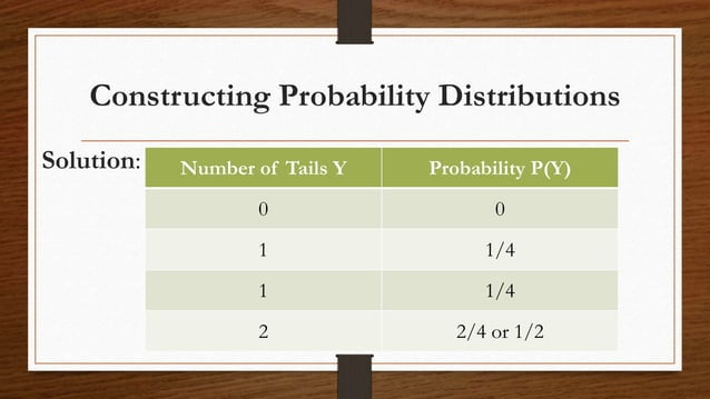 Chapter 1 random variables and probability distributions | PPTX