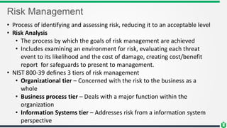 CISSP Chapter 1 Risk Management | PPTX | Information and Network ...