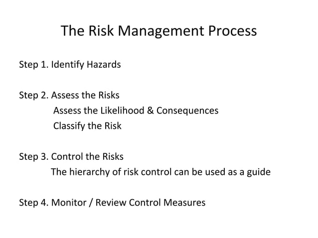 Chapter 1 risk management (3) | PPT